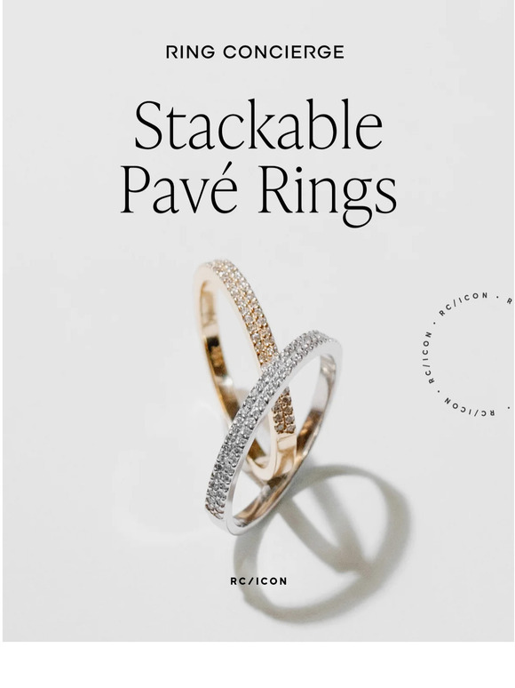Ring Concierge: Stack up the pavé 💎💎💎 | Milled