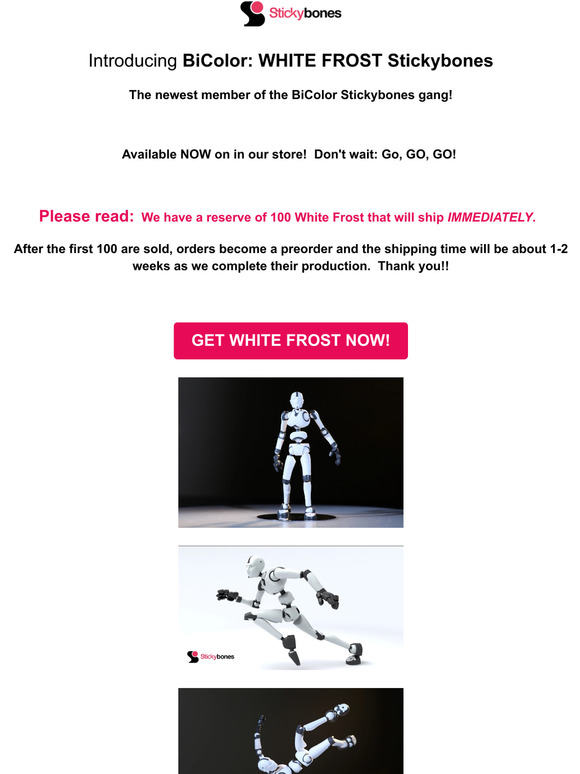 Stickybones: New Color REVEAL and ordering is now OPEN! 📸👀 | Milled