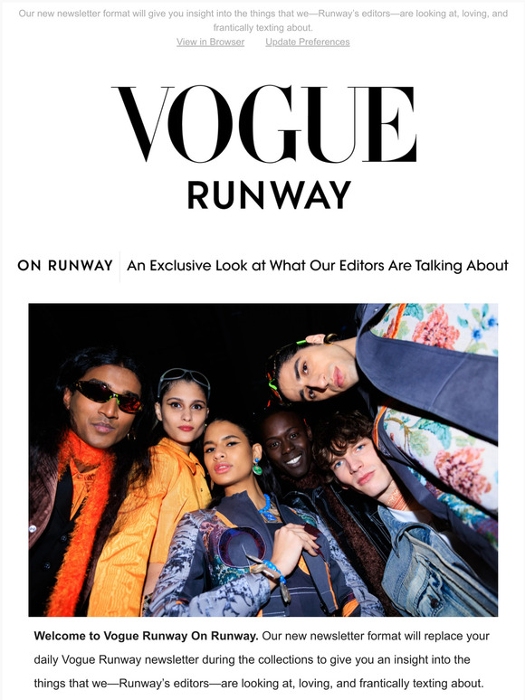 Vogue: Welcome to Vogue Runway on Runway | Milled