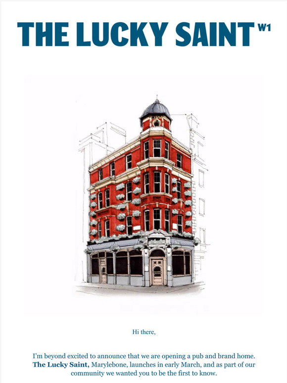 Lucky Saint: INTRODUCING: A PUB FOR OUR TIMES | Milled