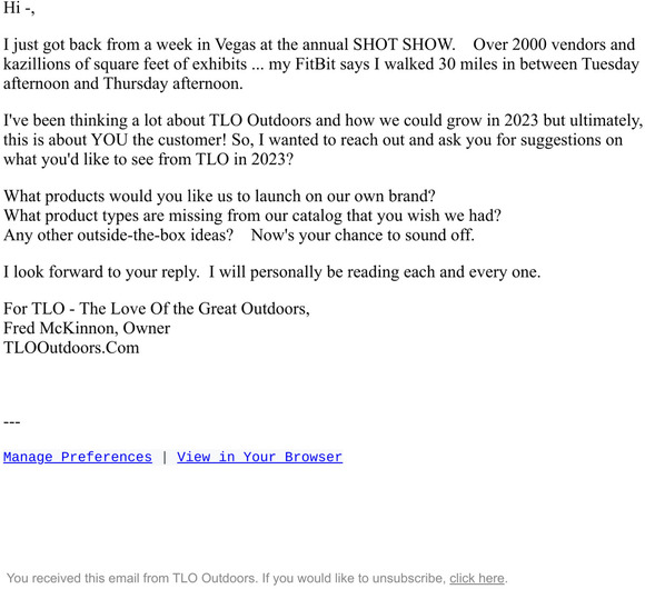 TLO Outdoors: How Would You Grow TLO in 2023? | Milled