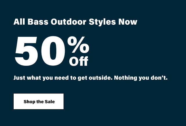 G.H. Bass: 50% Off All Bass Outdoor Styles | Milled