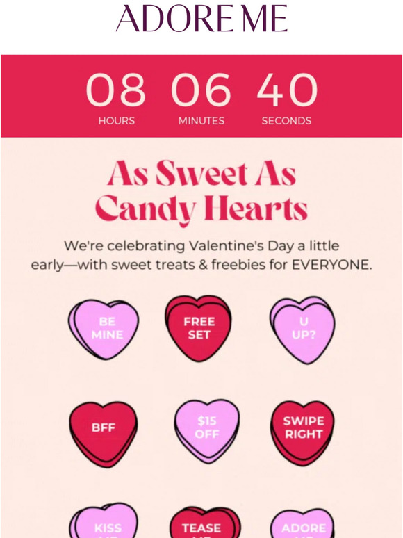 Adore Me: We got you something for Valentine's Day. 💝 | Milled