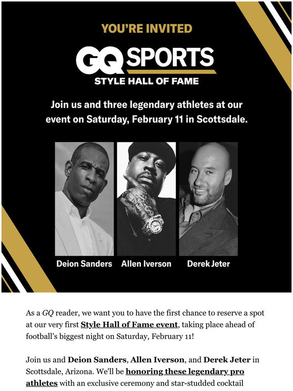 GQ: Join Us in Scottsdale with Deion Sanders, Allen Iverson, and Derek ...
