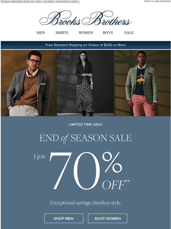 Brooks Brothers: Style redux for up to 70% off? We've got that. | Milled