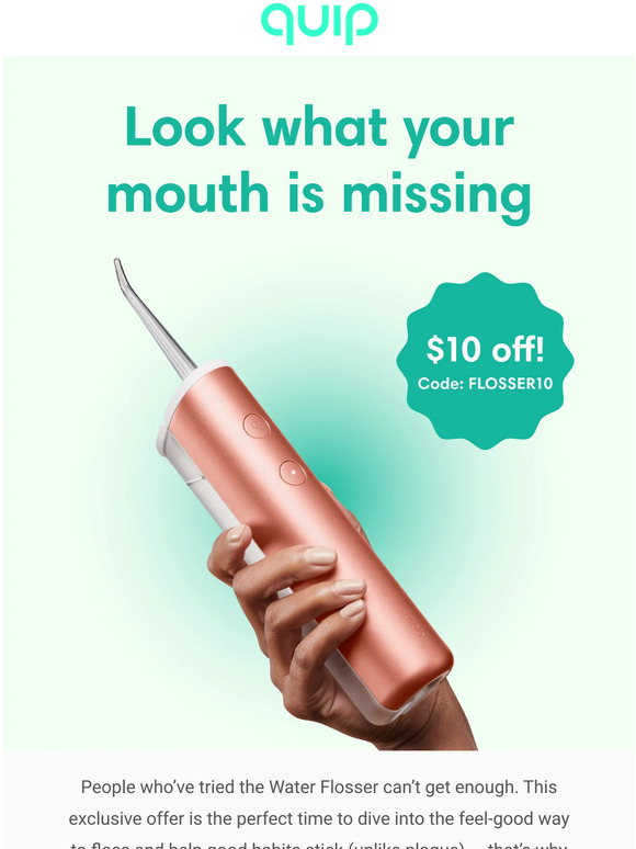 Quip: Exclusive: $10 off! 💦 The fresh way to floss | Milled