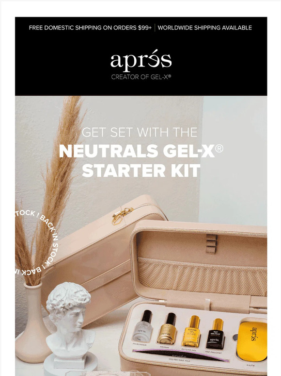 Aprés Nail: Back In Stock!! Our Neutrals Gel-X Starter Kit | Milled