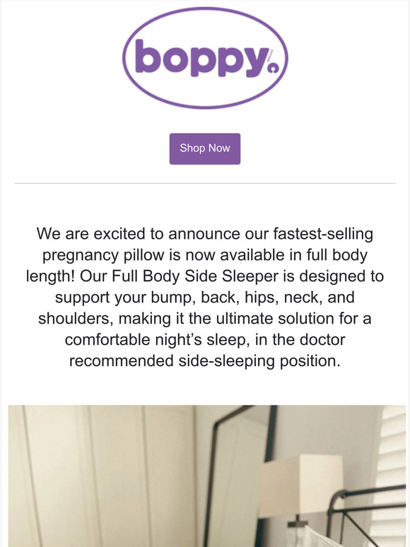 Boppy: Introducing the FULL BODY Side Sleeper! ☁️ | Milled