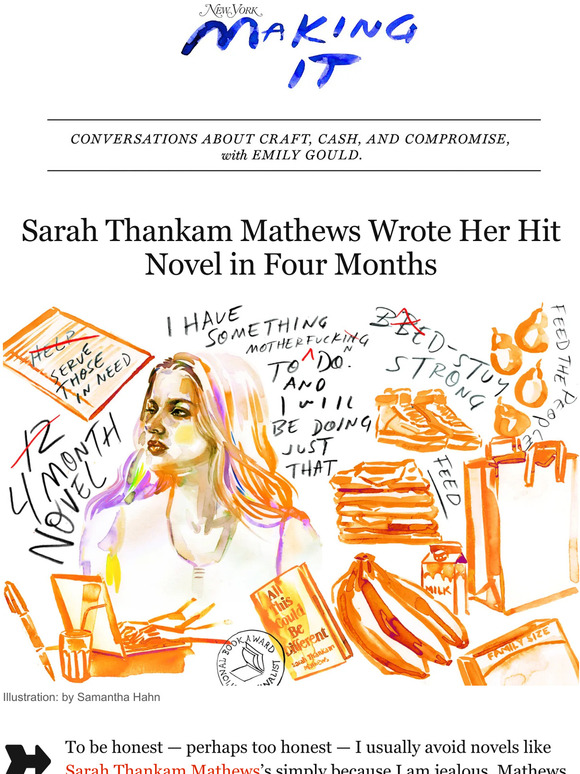 The Cut: Sarah Thankam Mathews Wrote Her Hit Novel in Four Months | Milled