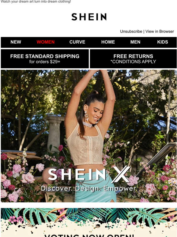SHEIN: Voting Now Open: SHEIN X Vacay Style Art Contest | Milled