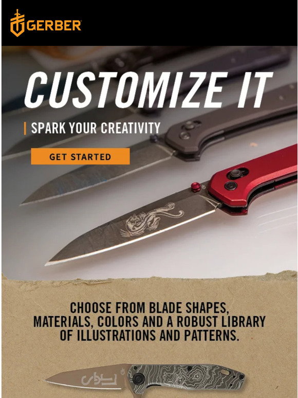 Gerber Gear: Design your own knife | Milled