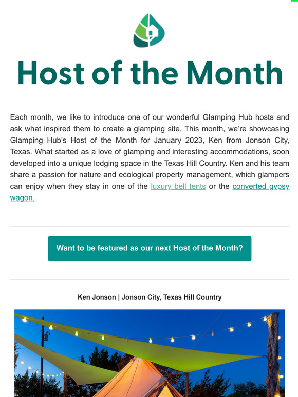 Glamping Hub: Meet our January Host of the Month | Milled