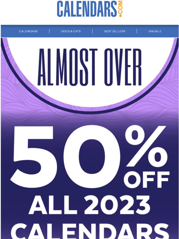 Calendars: ️ PRICE CUT >> 50% Off 2023 Calendars | Milled