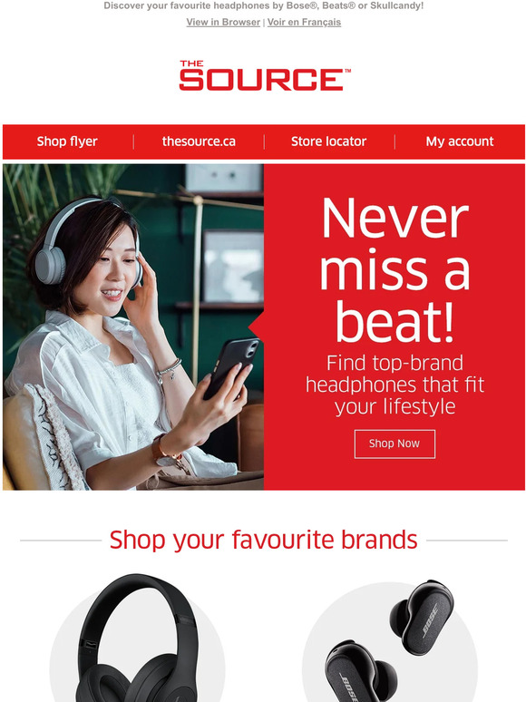 thesource: Hear us out—Shop now and never miss a beat with the right ...