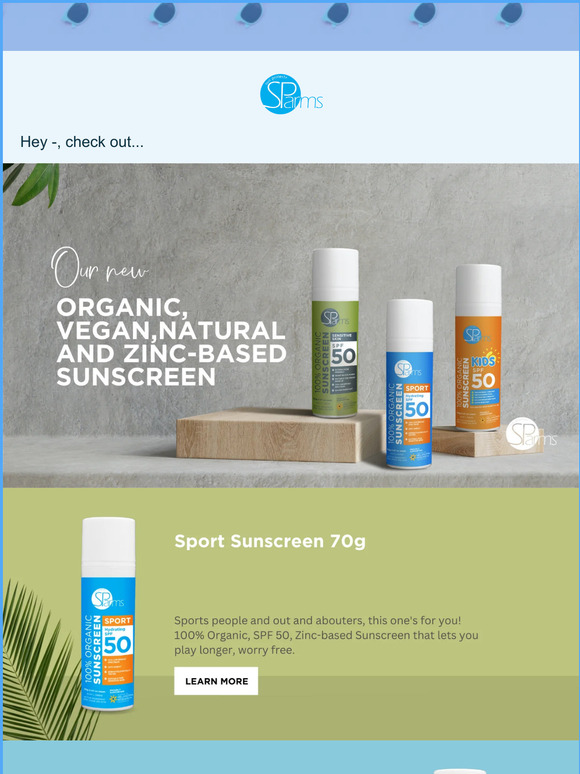 SParms: 🌞 Introducing the new SParms 100% Organic Sunscreen 🌞 | Milled