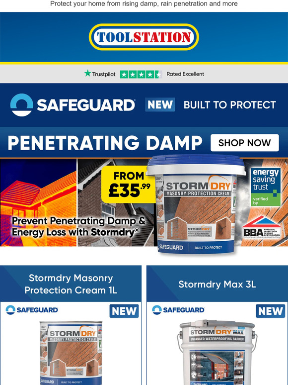 Toolstation: NEW: Safeguard Waterproofing & Damp Proofing | Milled