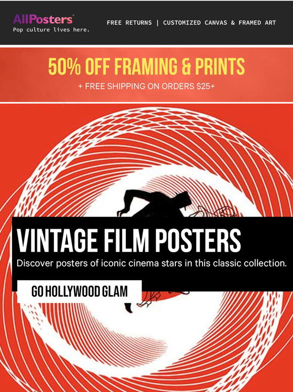 AllPosters: 🎥 Now showing: vintage film posters. | Milled