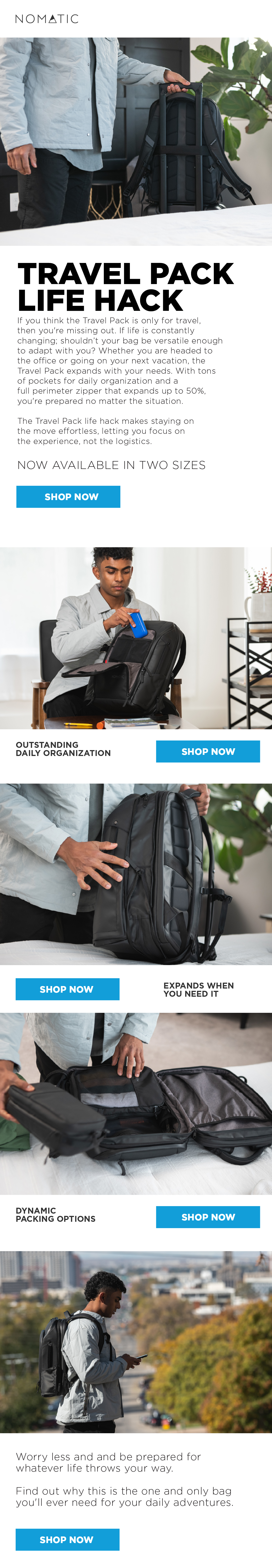 Nomatic: Travel Pack Versatility | TAFT Giveaway! 🏆 | Milled