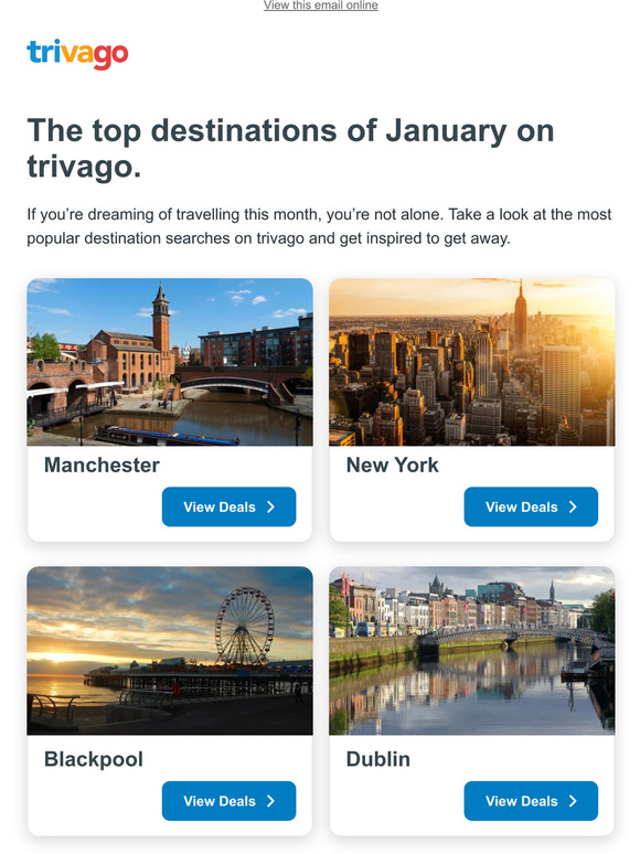 Trivago: January getaway? Here’s where to go. | Milled