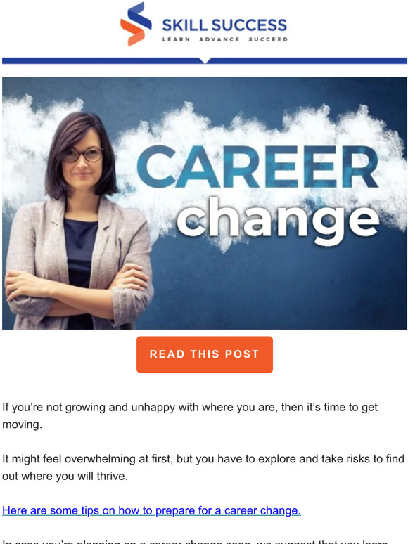 Skill Success: How to Prepare for a Career Change | Milled