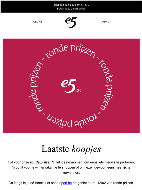 E5mode: Onze ronde prijzen starten nu | Milled