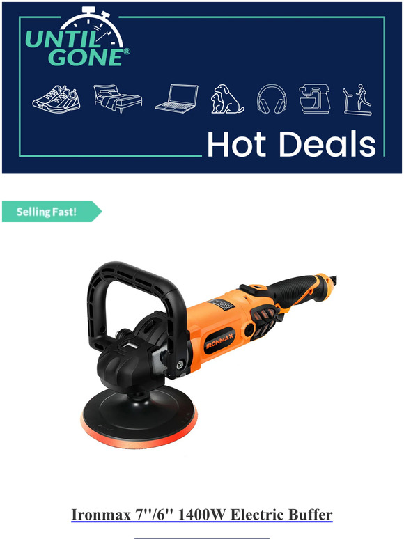Yugster: Hot Deals - 50% Off Ironmax Electric Buffer | Milled
