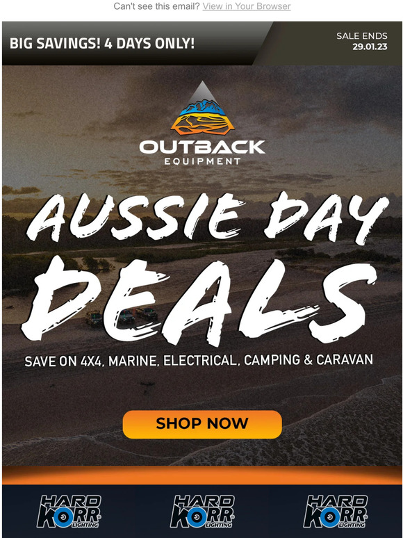 Outback Equipment: ☀️ CRIKEY! Aussie Day Deals Are Here! ☀️ | Milled