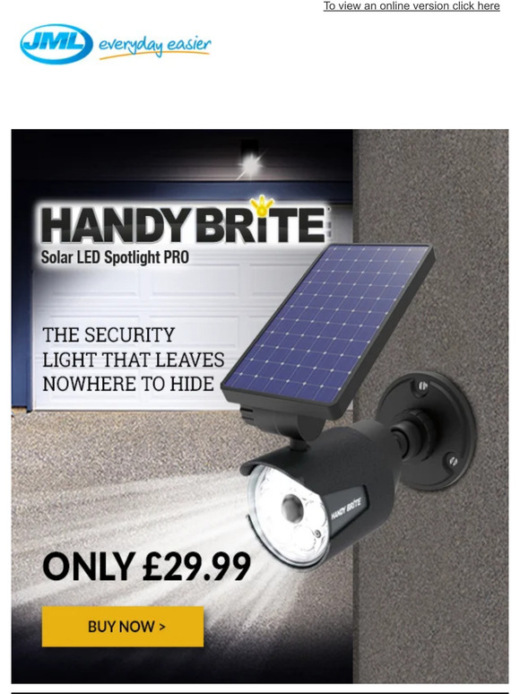 JML: New: Brighter, more powerful security light | Milled