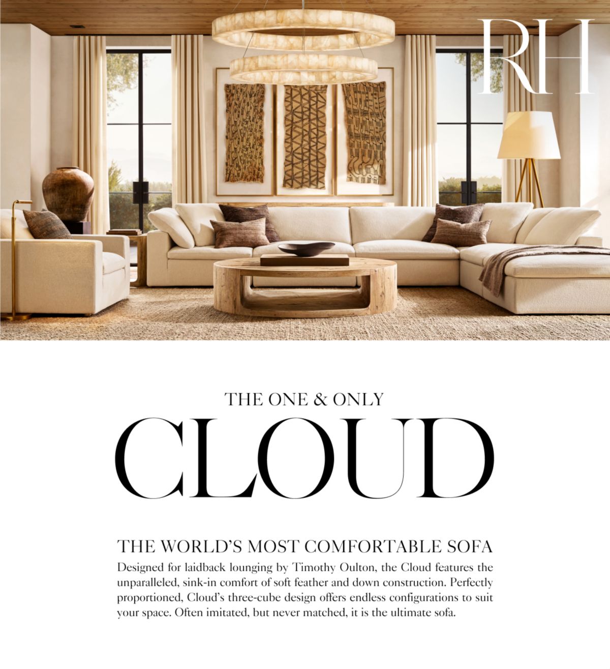 Restoration Hardware: Discover Cloud. The World’s Most Comfortable Sofa ...