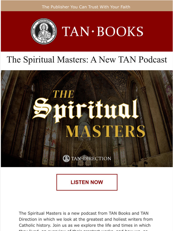 TAN Books: Introducing The Spiritual Masters | Milled