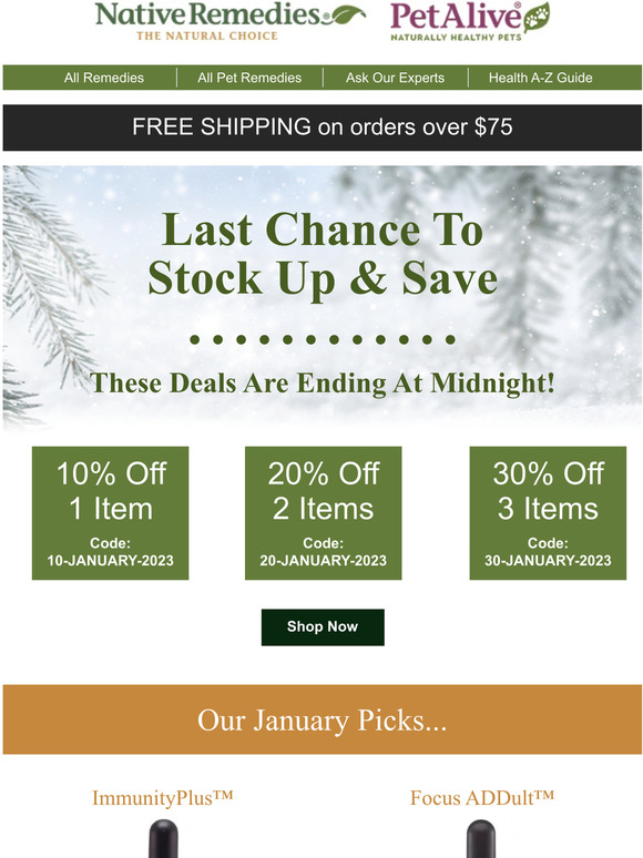 Native Remedies: LAST CALL To Save Up To 30% & Free 🚚 | Milled