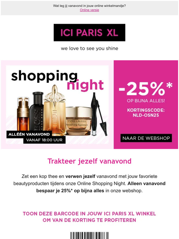 ICI PARIS XL: 🛍️ Online Shopping Night | -25% op bijna alles | Milled