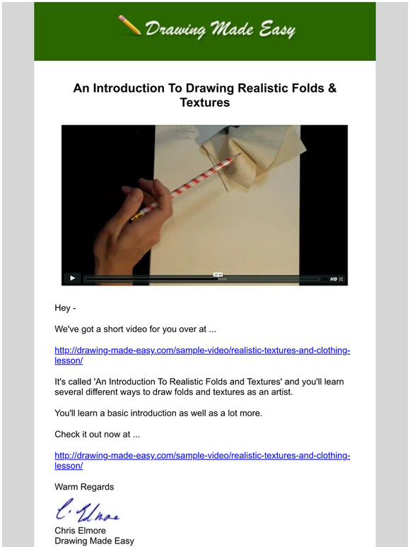 Drawing Made Easy: — - how to draw realistic folds [VIDEO] | Milled