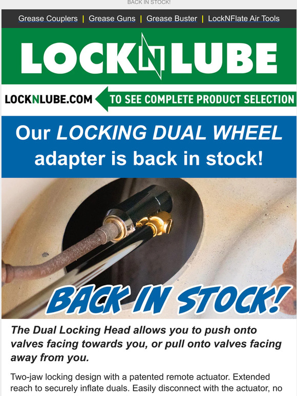 LockNLube: Our locking dual wheel adapter is back in stock! | Milled