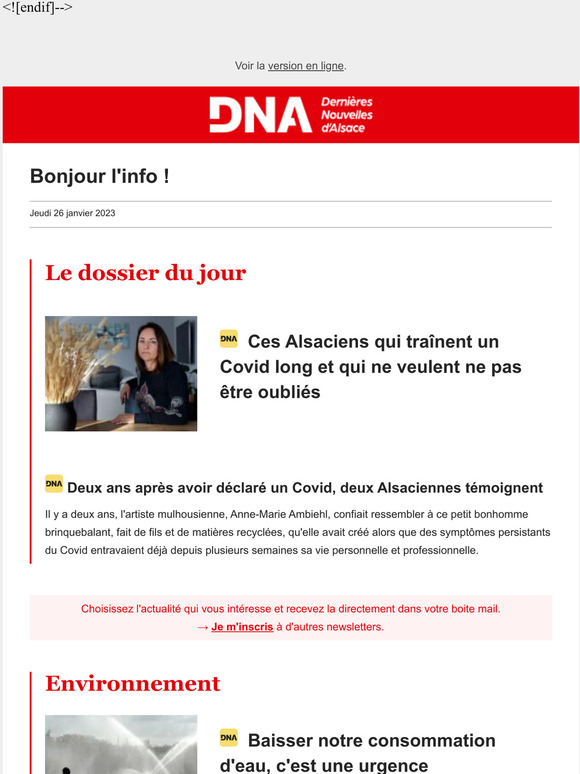 Dernières Nouvelles d'Alsace - DNA: La Matinale des DNA | Milled