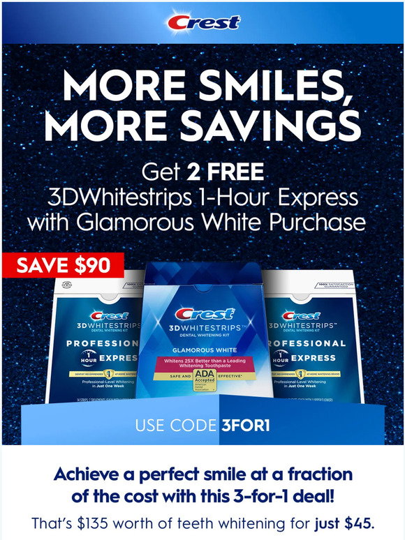 Crest: Inside: 3 Packs for Just $45🤩 | Milled