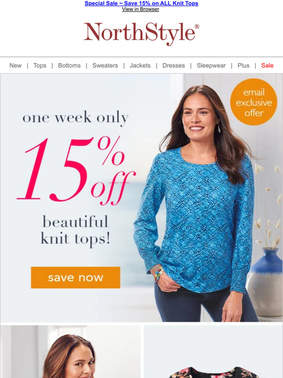 NorthStyle: On-Trend Knit Top Styles @ 15% Off ~ Click, Shop & Save ...