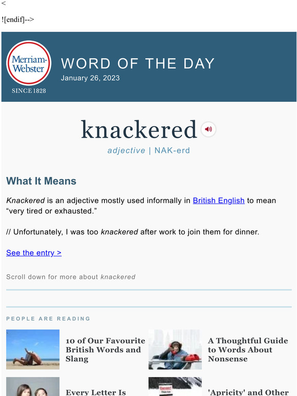 Spell It!: Knackered - plus, 10 of Our Favourite British Words and ...