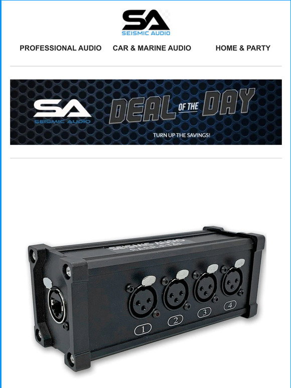 Seismic Audio: 👀 New 4 Channel XLR to Ethercon Adapter Extenders and ...