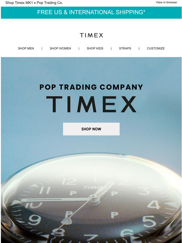 Timex: Timex x Pop Trading Company: Everyday Style | Milled