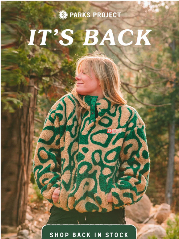 Parks Project: Your favorite fleece is back | Milled