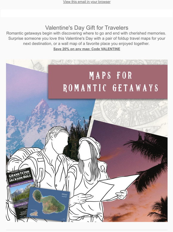 Maps.com: Share your love of travel this Valentine's Day | Milled