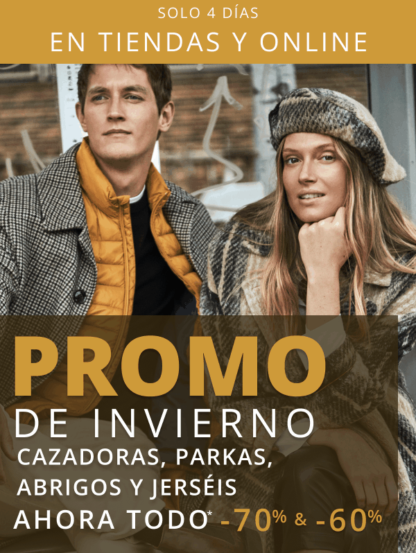 Cortefiel: PROMO de INVIERNO! ️ Ahora TODO -70% y -60% en abrigos y ...