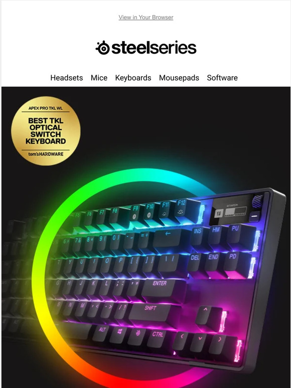 Steelseries 🔴🟢🔵 Ultra Customizable Rgb Gaming Keyboards Milled