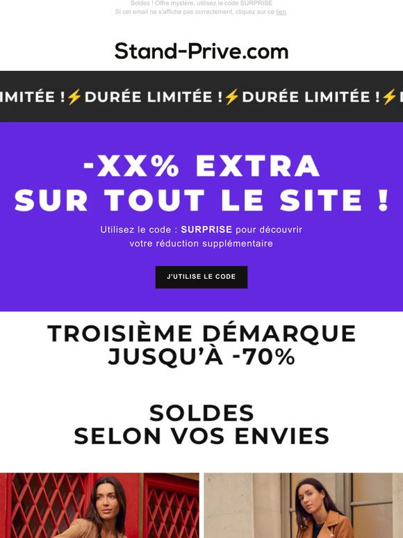 Stand Prive Code Promo