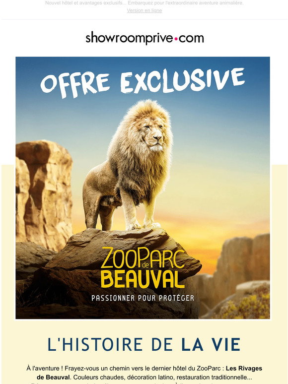 Showroomprive: ZooParc de Beauval : au cœur du royaume animal 🐾 | Milled