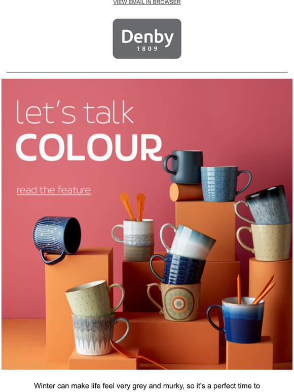 Denby Pottery: Let's talk colour | Shop our latest offers | Milled