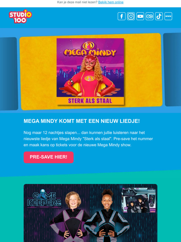 Studio100.com: Pre-save nu het nieuwe Mega Mindy nummer! | Milled