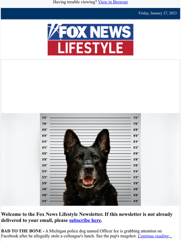 Fox News: Police dog's mugshot goes viral after pup steals officer's ...