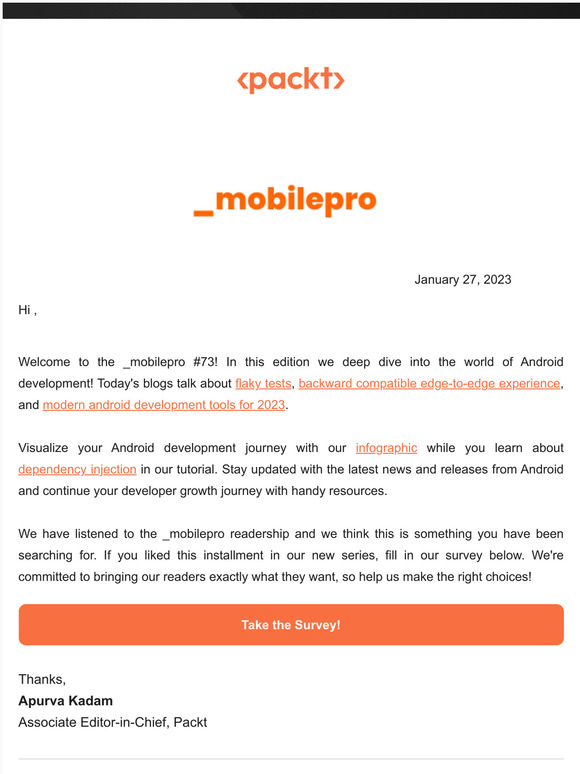 Packt Us Mobilepro 73 Android Flaky Tests Dependency Injection And Dev Journey Visual Milled